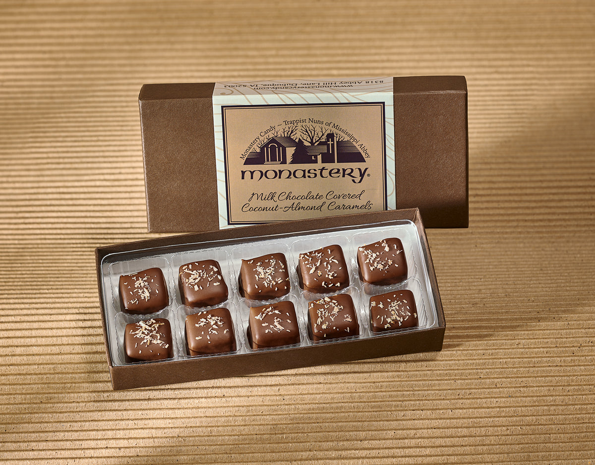 Coconut-Almond Caramels 4.5 oz. – monasterycandy