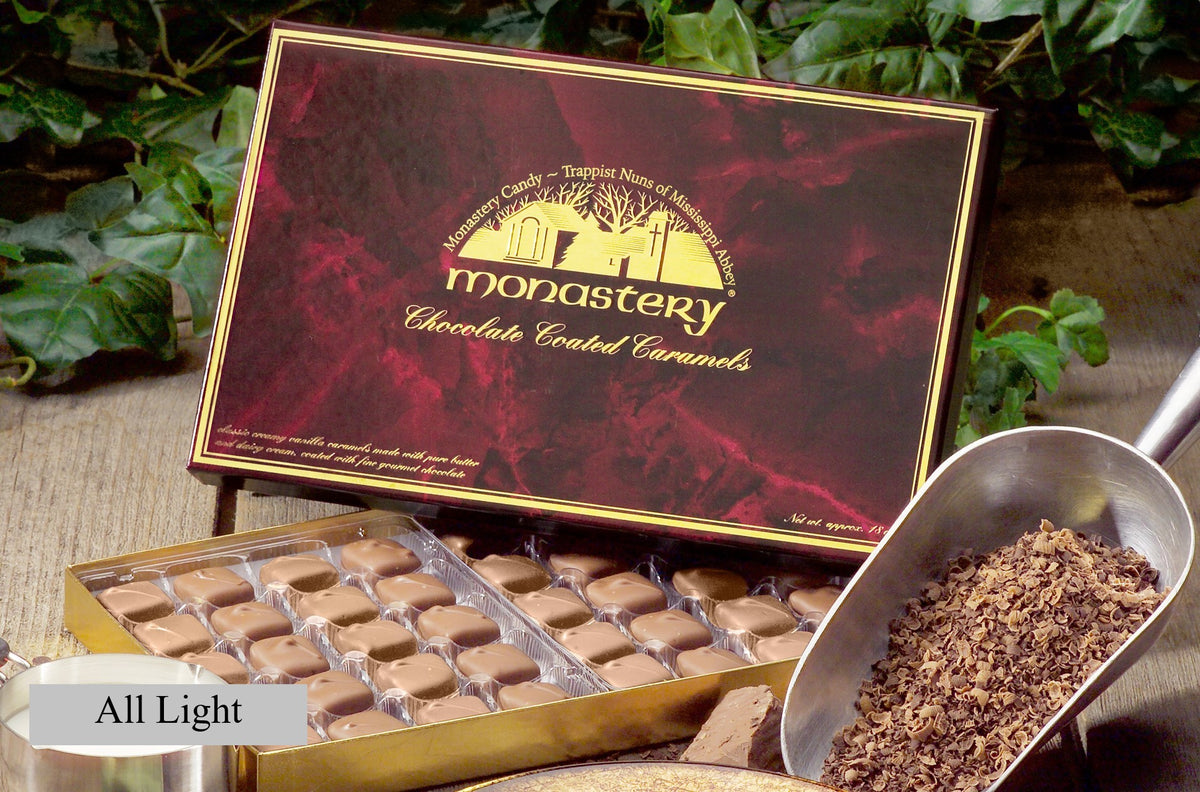 Milk Chocolate-Covered Caramels 18 oz. – monasterycandy